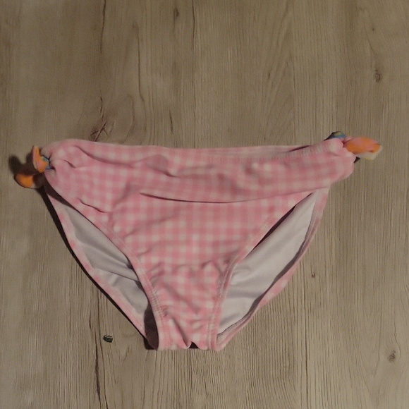 Swim | Pink Gingham Kids Bikini Bottom | Poshmark